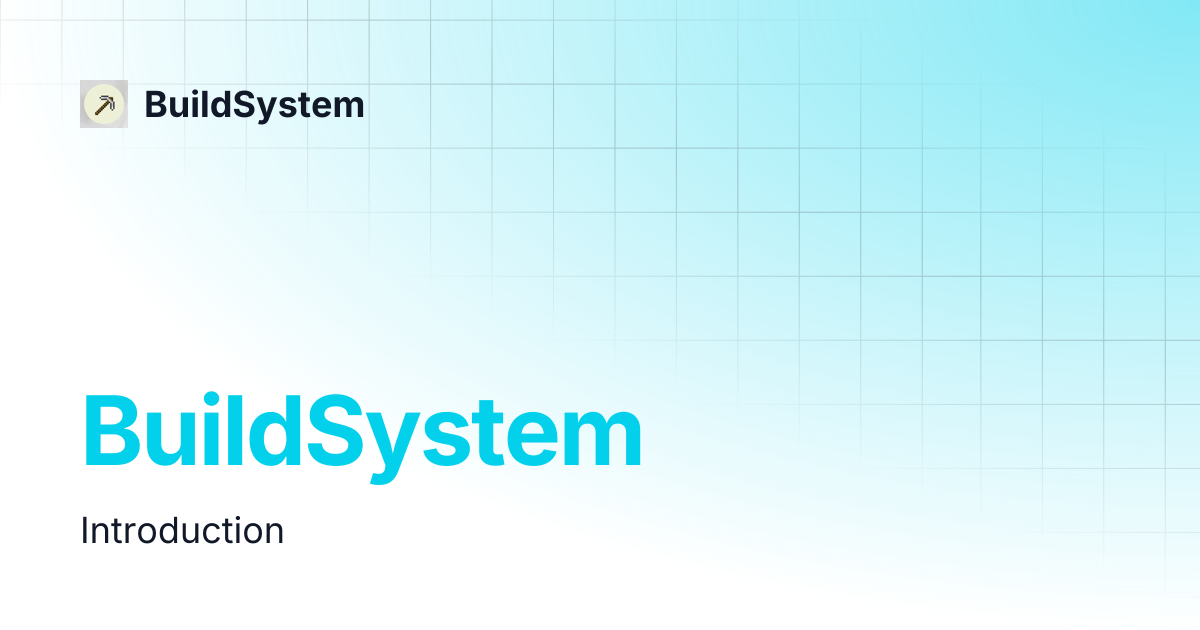 Buildsystem